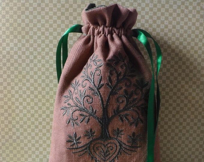 Tree of Life Bag Embroidered Tree Drawstring Bag Tarot - Etsy