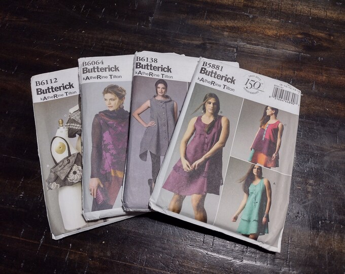 Butterick B5881 Size 8-16 or 16-24 Misses Patchwork Pullover Dress ...