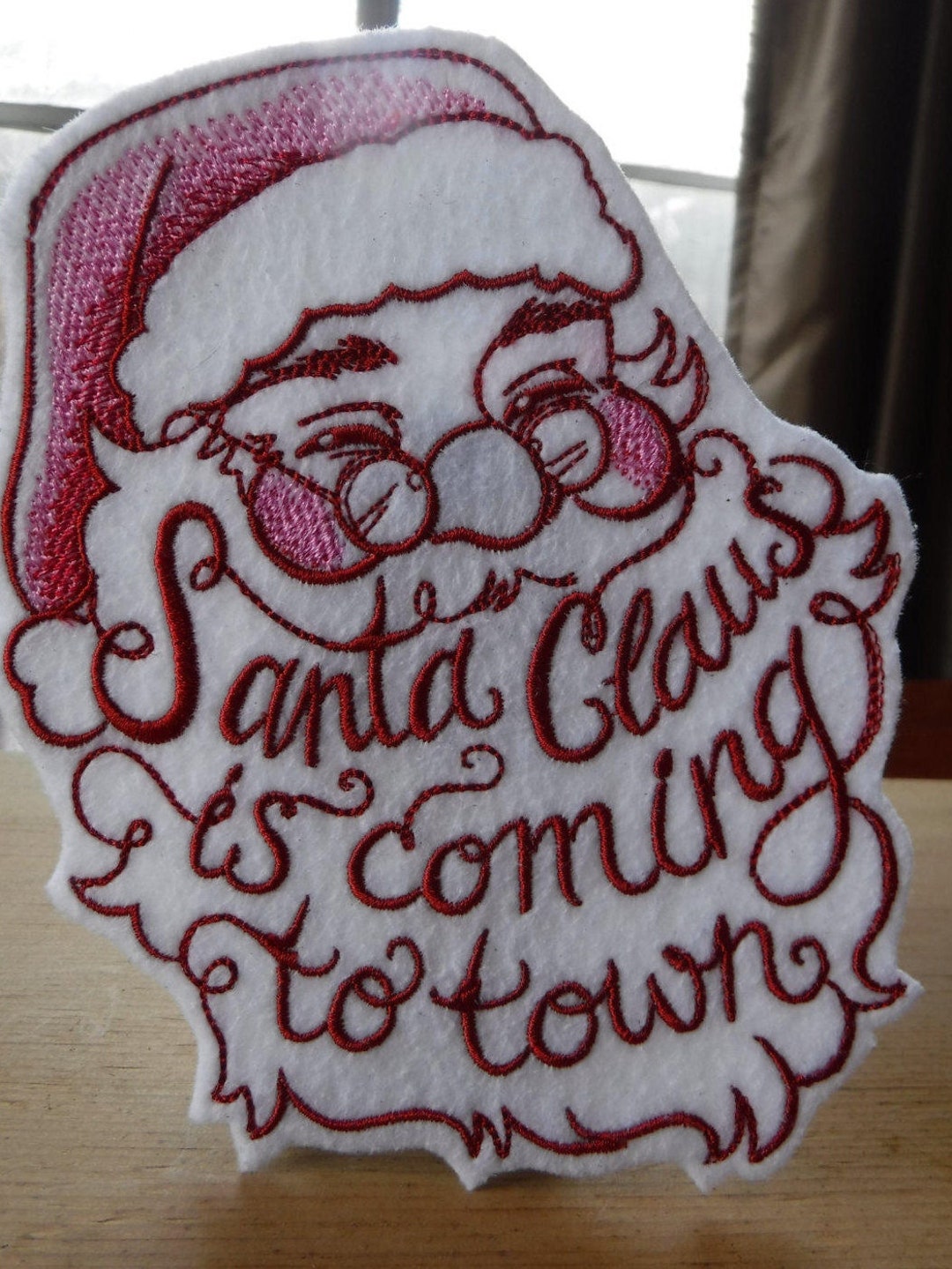 Santa Patch, Santa Claus, Santa Gift, Iron on Patch, Christmas Patches ...