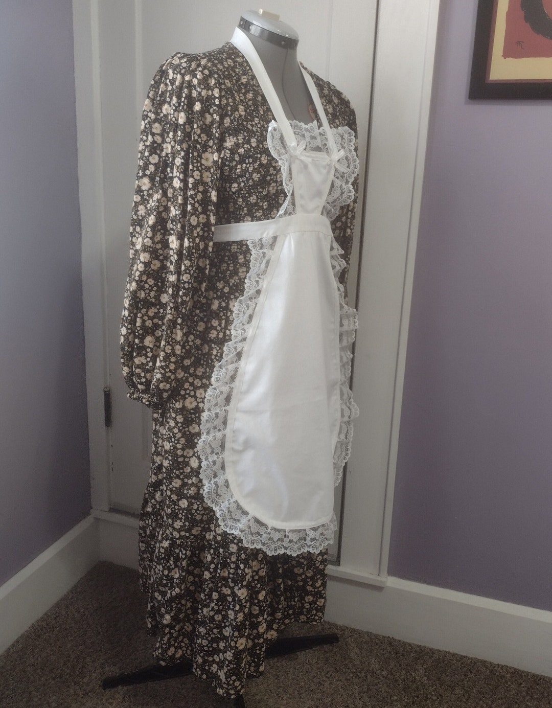 Victorian Apron, Lace Apron, White Apron, Victorian Costume, Victorian ...