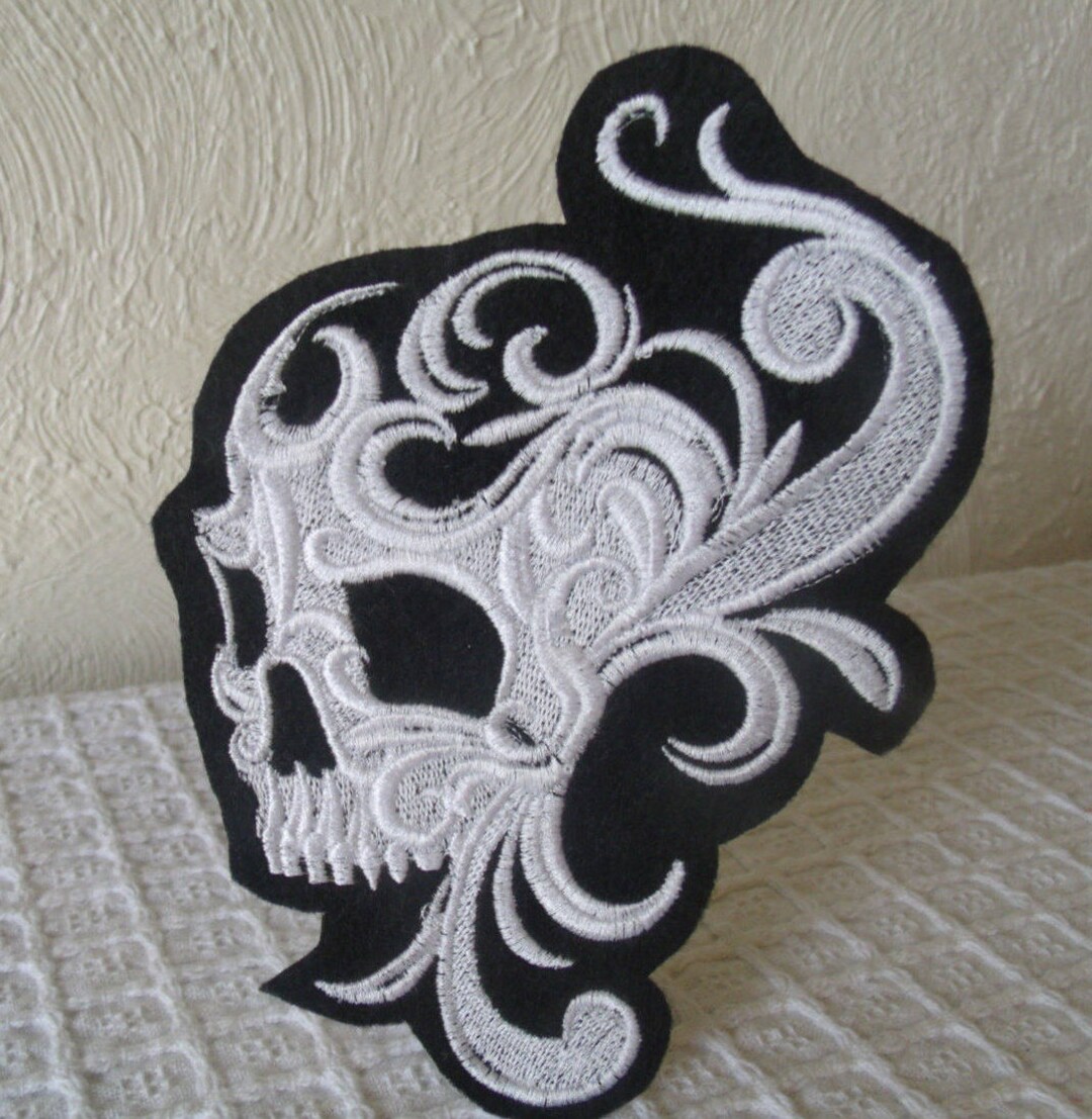 Gothic Skull, Gothic Gifts, Gothic Patches, Skull Patch, Skull Gifts ...