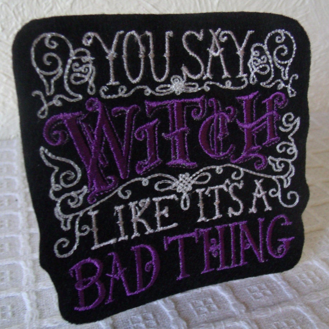 Witch Patch, Witch Gifts, Gothic Witch, Black Iron on Patch, Gothic ...