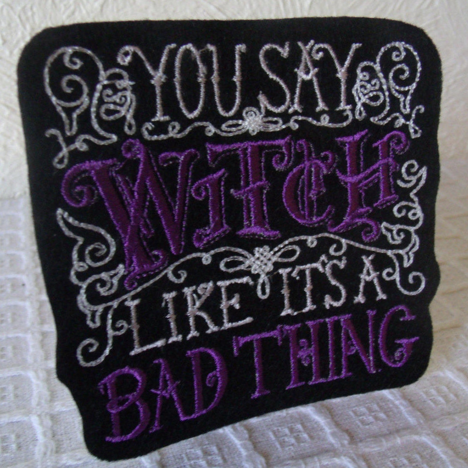 Witch Patch Witch Gifts Gothic Witch Black Iron on Patch - Etsy