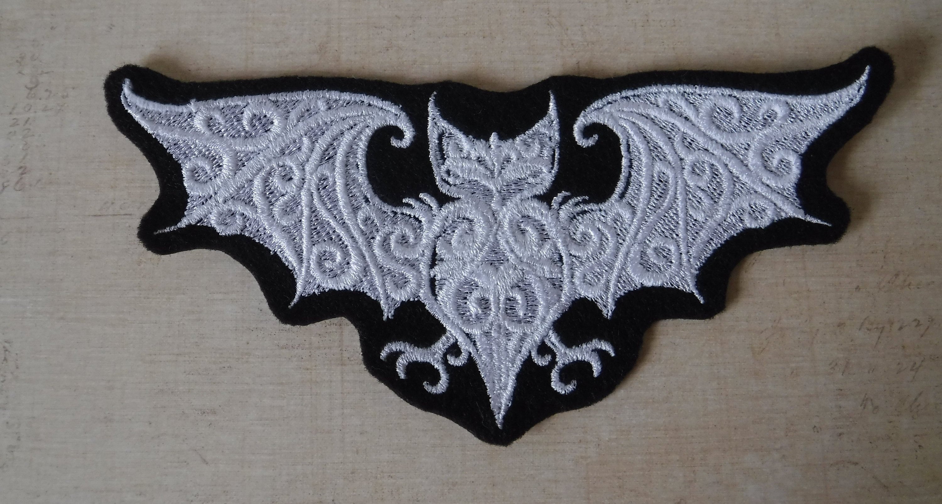 Gothic Bat Gothic Gifts Gothic Patch Bat Patch Ghost Bat | Etsy