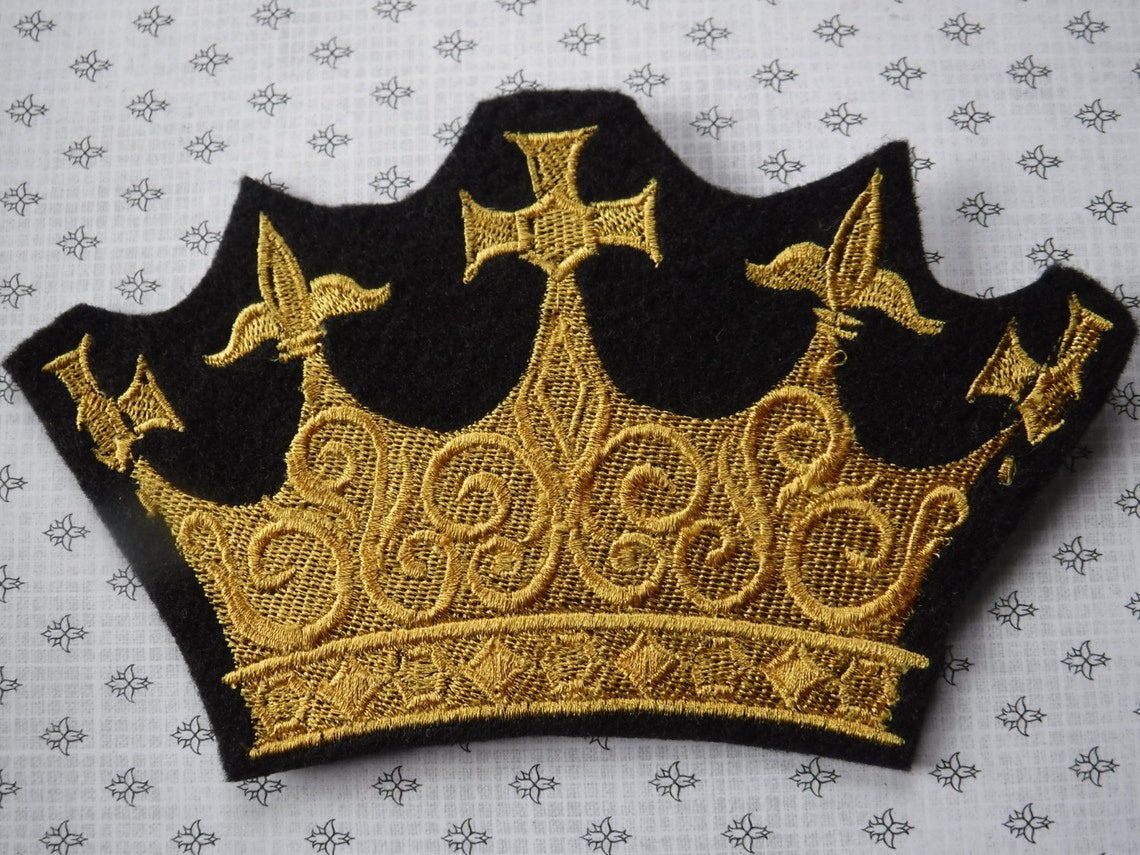 Crown Patch Gold Crown Patch Royal Crown Royal Patch Iron - Etsy
