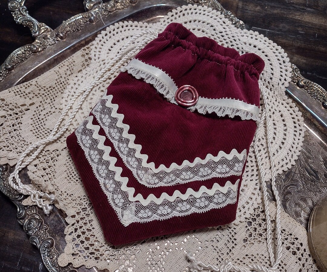 Red Purse, Red Bag, Red Pouch, Regency Purse, Victorian Purse, Regency ...