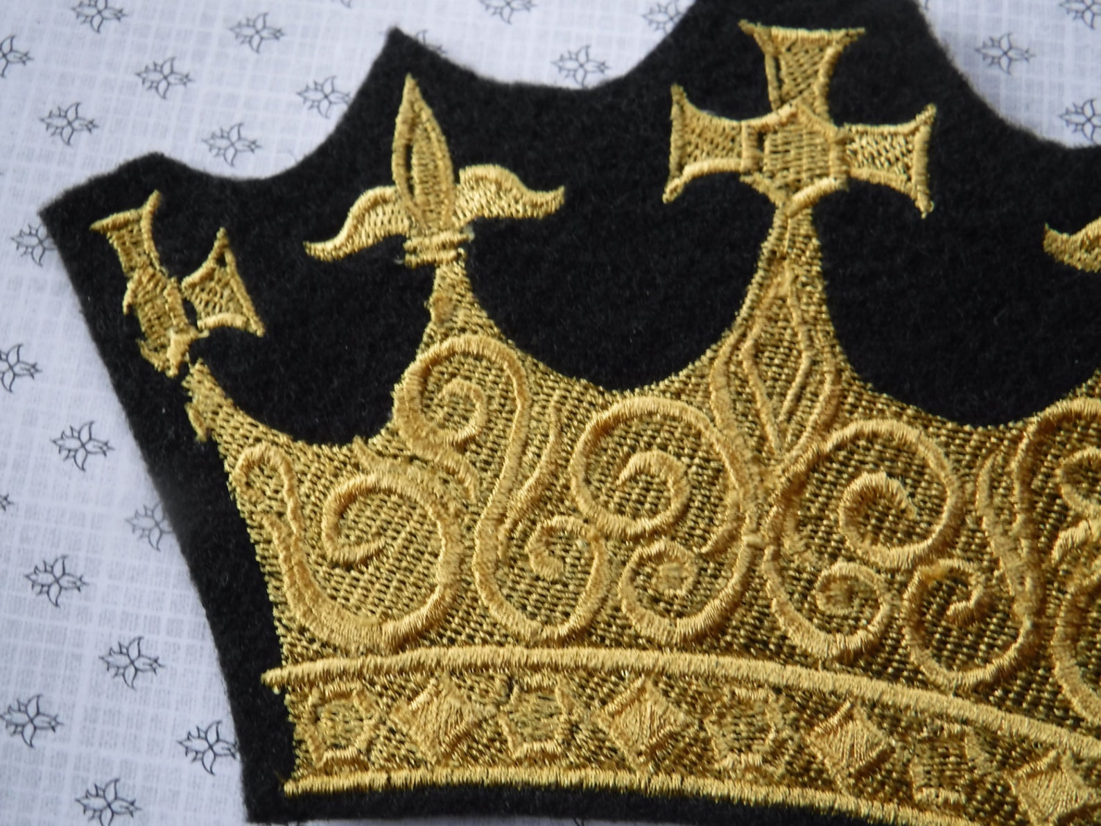 Crown Patch Gold Crown Patch Royal Crown Royal Patch Iron | Etsy