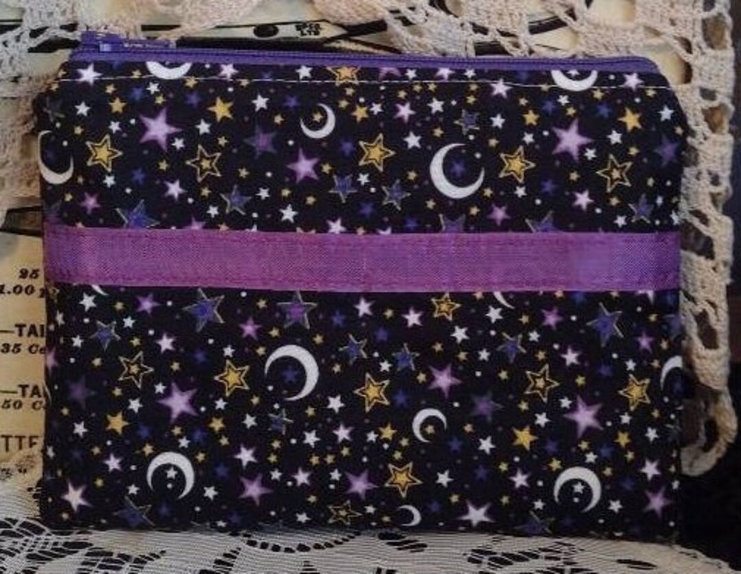 Moon Tarot, Moon Deck, Moon Stars, Tarot Bag, Tarot Pouch, Zipper Pouch ...