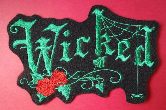 Wicked Patch Wicked Gift Wicked Witch Iron On Patch Gothic | Etsy