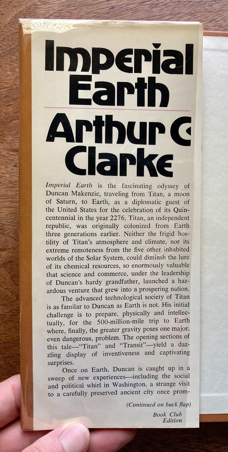 Imperial Earth by Arthur C. Clarke - Etsy
