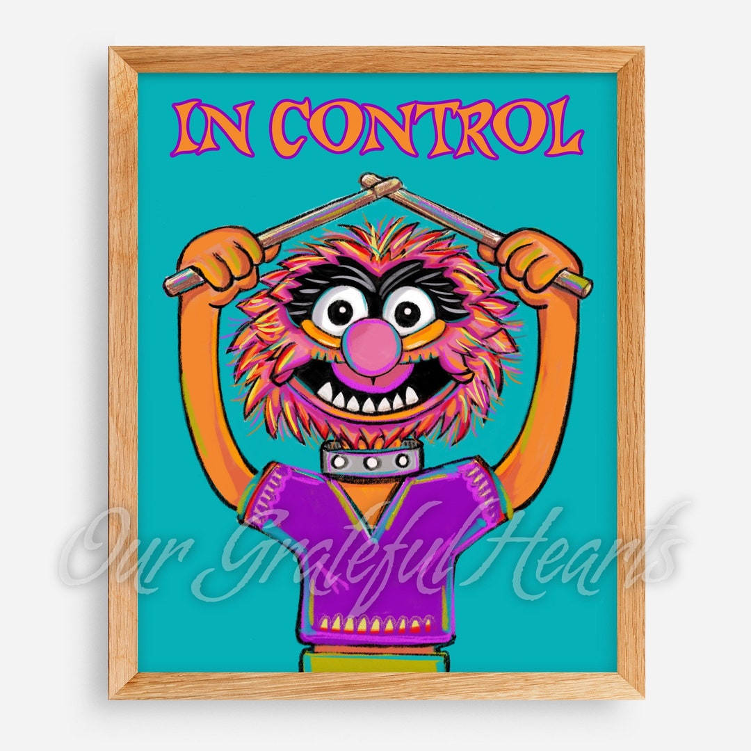 Animal in Control / the Muppets / Muppet Fan Art / Fine Art - Etsy