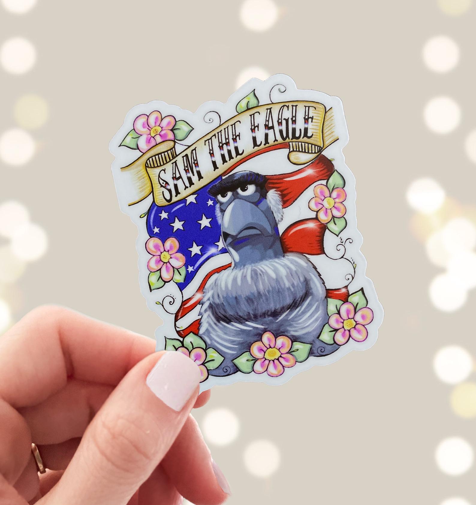 Sam the Eagle Vinyl Decal Sticker - Etsy
