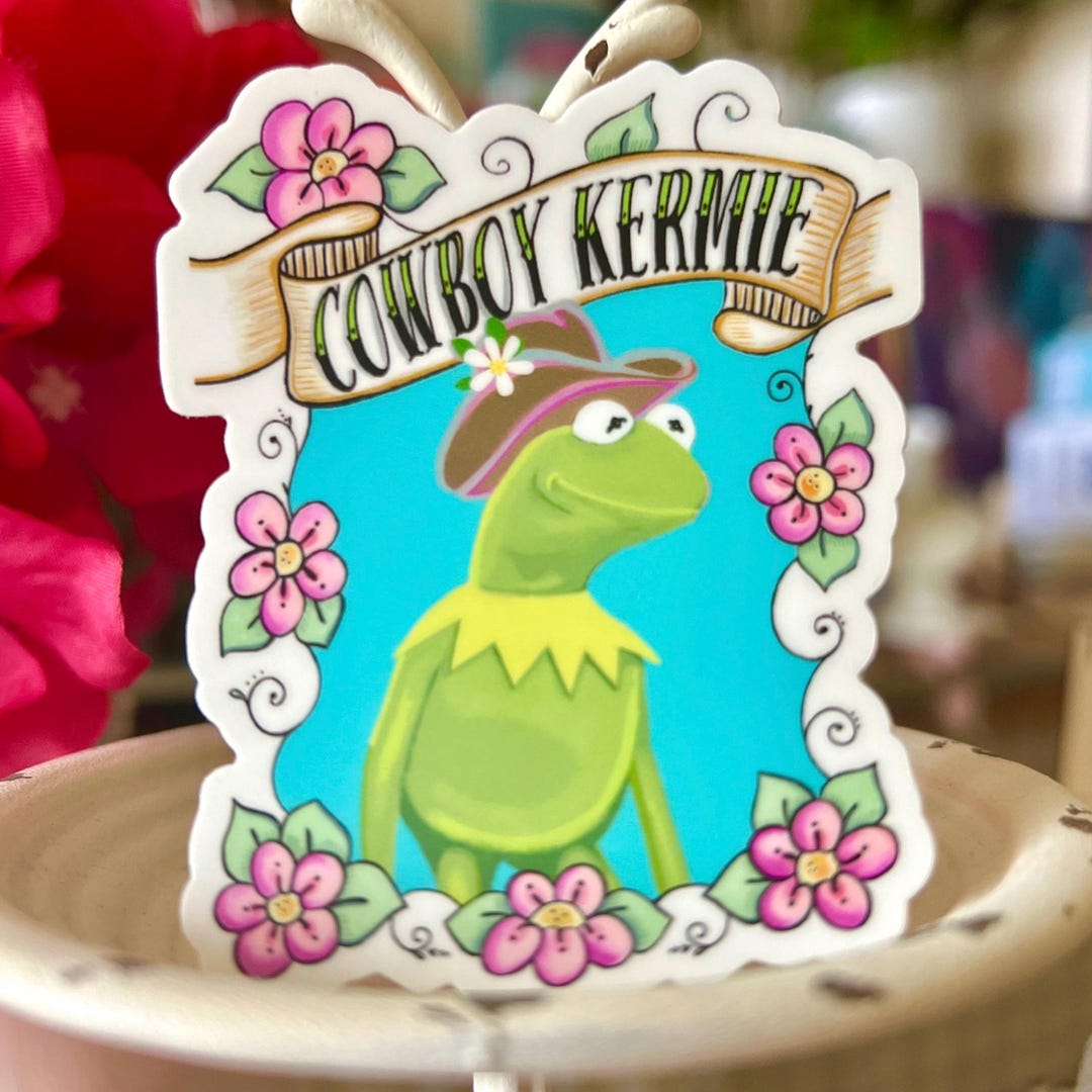 Cowboy Kermit Vinyl Decal Sticker - Etsy