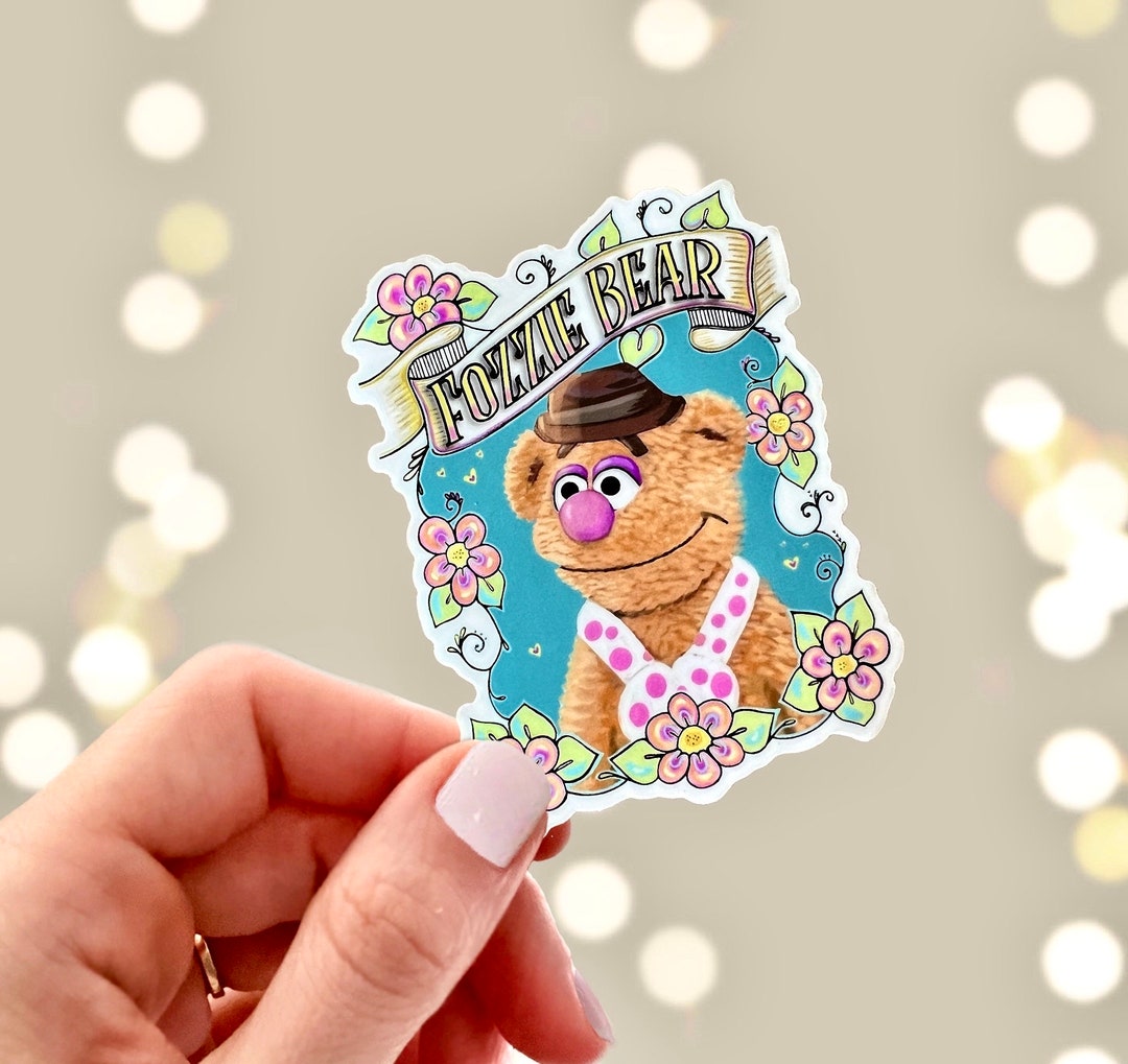 Fozzie Bear Satin Finish Vinyl Decal Muppet Sticker / Muppet - Etsy