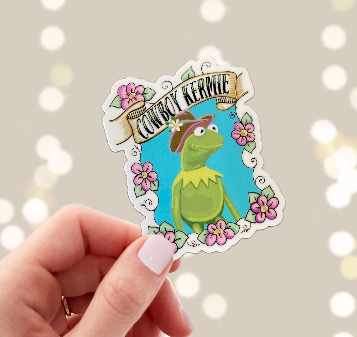 Cowboy Kermit Vinyl Decal Sticker - Etsy
