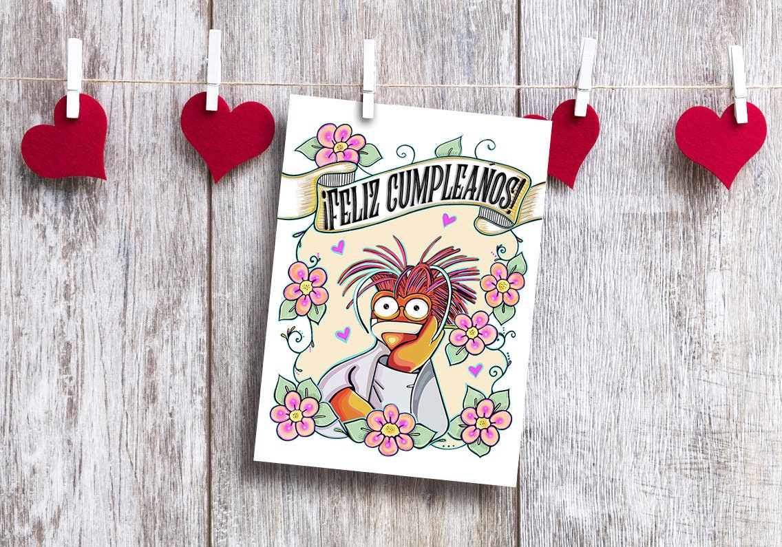 Pepe the King Prawn / A 5x7 Muppet Fan Art Card / Feliz Cumpleaños ...