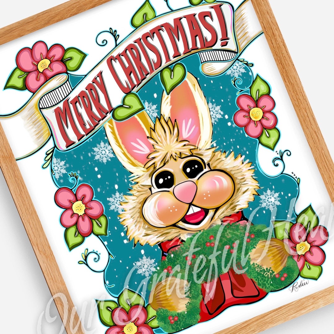 Bean Bunny Muppet Christmas Carol/ the Muppets / Muppet Fan Art / Fine ...