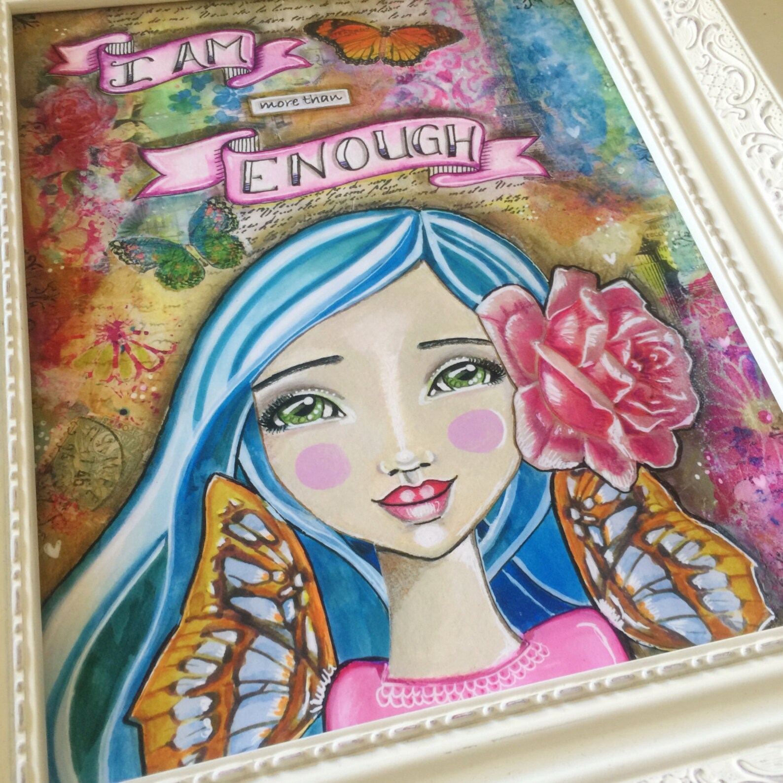 I Am More Than Enough / Mixed Media / Print / - Etsy