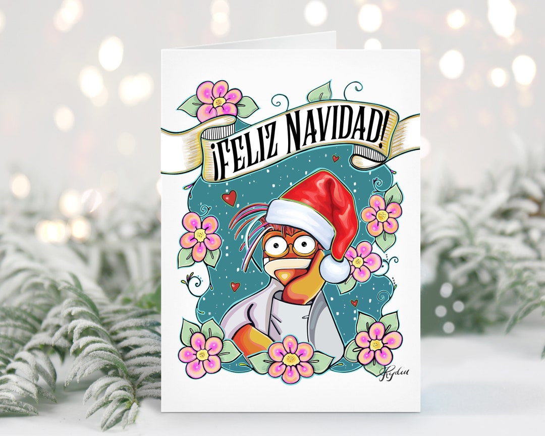 Pepé the King Prawn Feliz Navidad Card / 5x7 Christmas Card - Etsy