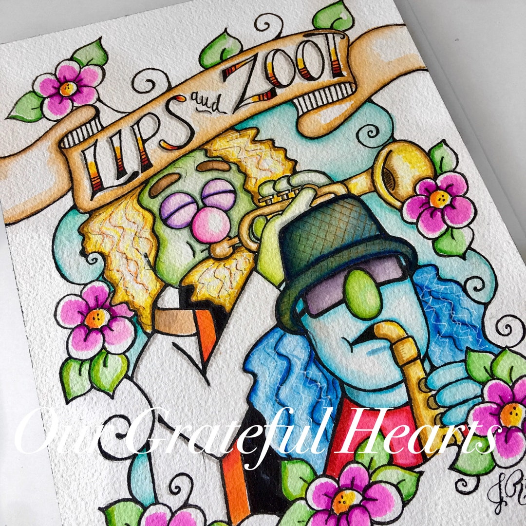 Lips and Zoot / the Muppets / the Electric Mayhem / Muppet Fan - Etsy