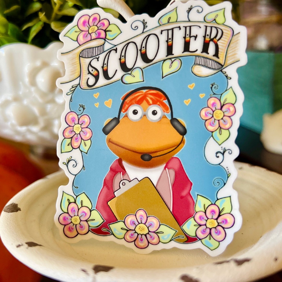 Scooter Muppet Vinyl Decal Sticker - Etsy