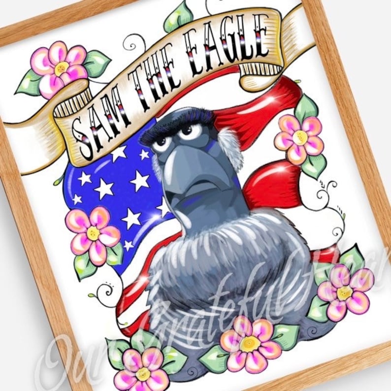 Sam the Eagle / the Muppets / Muppet Fan Art / Fine Art Illustration ...