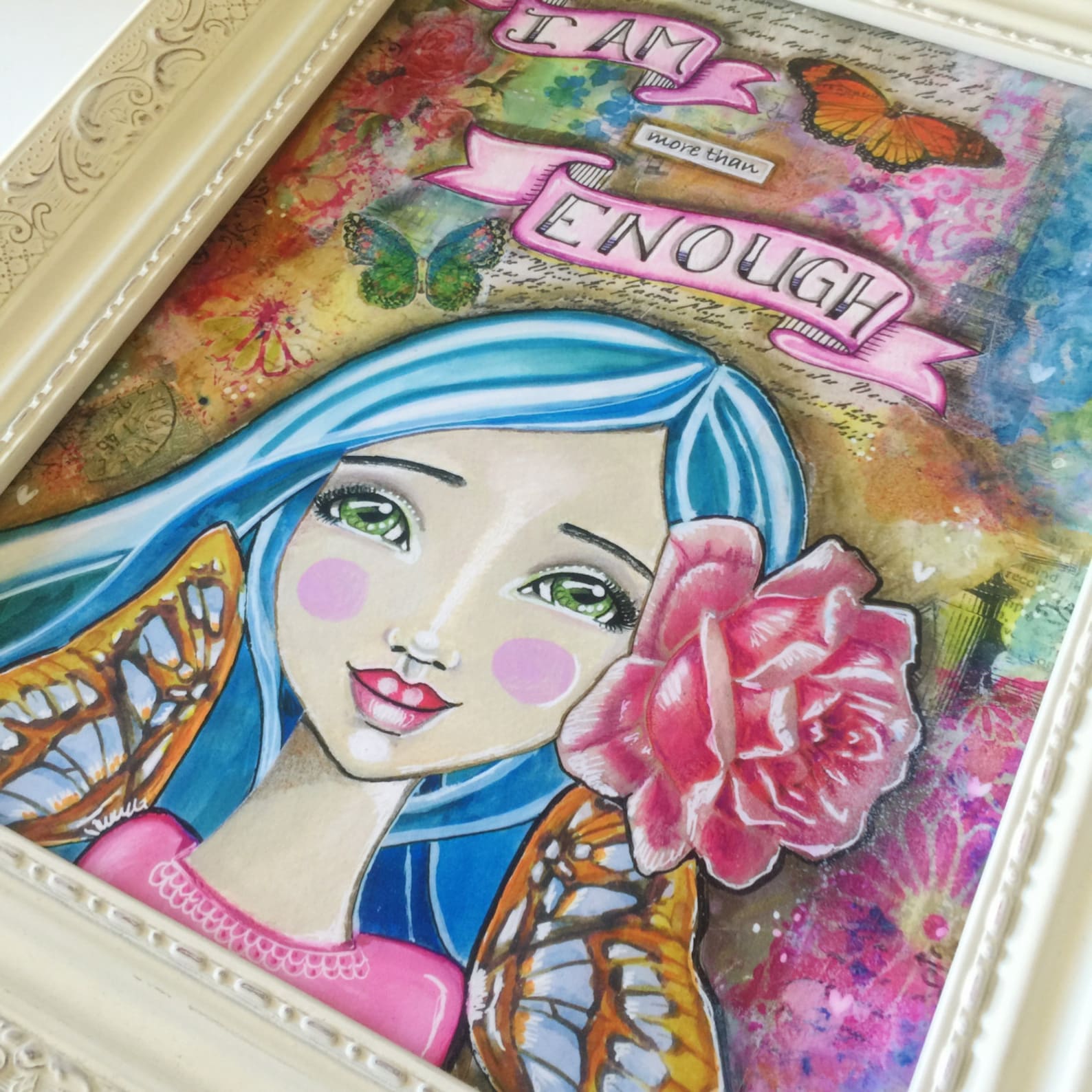 I Am More Than Enough / Mixed Media / Print / - Etsy