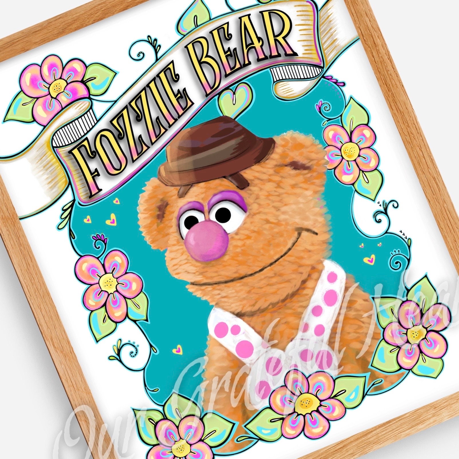 Fozzie Bear / the Muppets / Muppet Fan Art / Fine Art Illustration ...