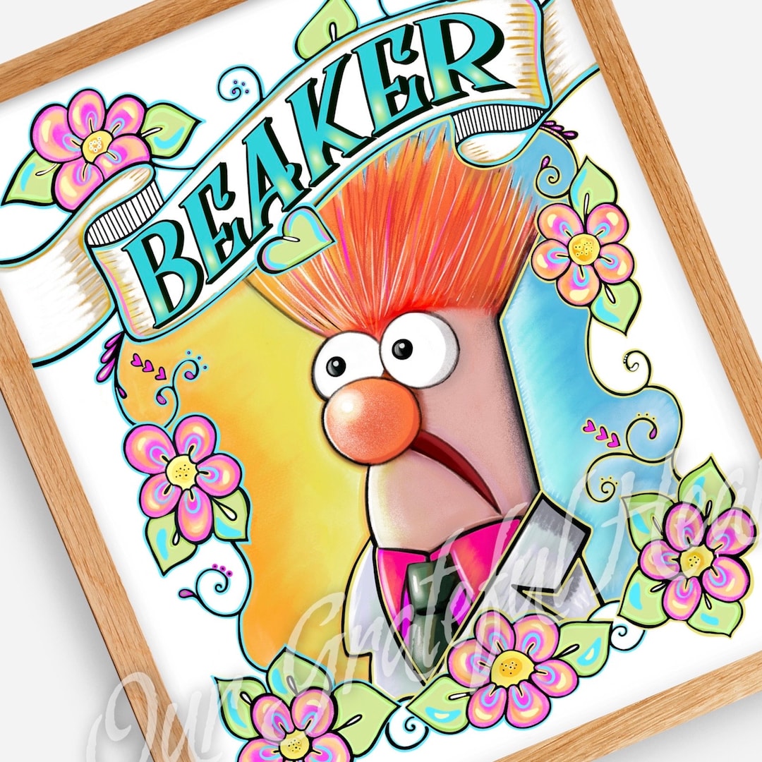 Beaker/ the Muppets / Muppet Fan Art / Fine Art Illustration ...