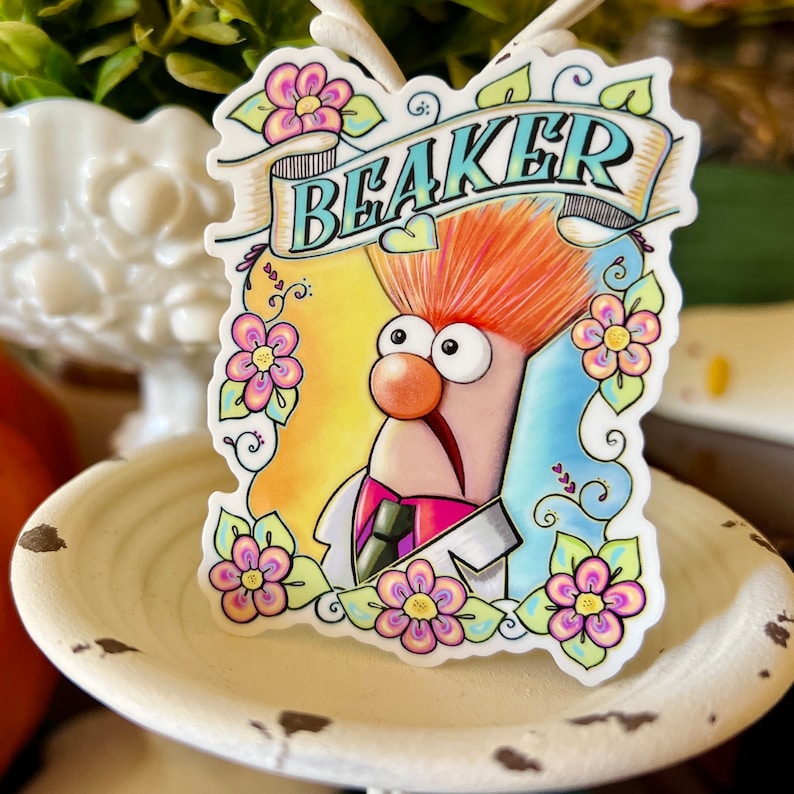 Beaker Muppet Vinyl Decal Sticker - Etsy