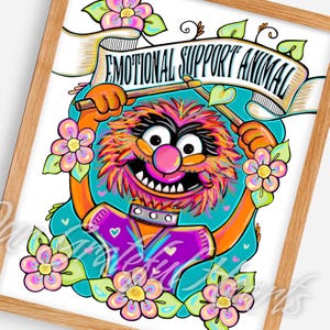 Emotional Support Animal / Muppet Fan Art / Fine Art Illustration ...