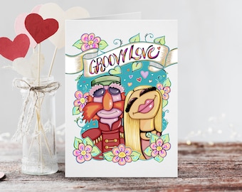 Statler and Waldorf Happy Birthday Greeting Card / A 5x7 Muppet Fan Art ...