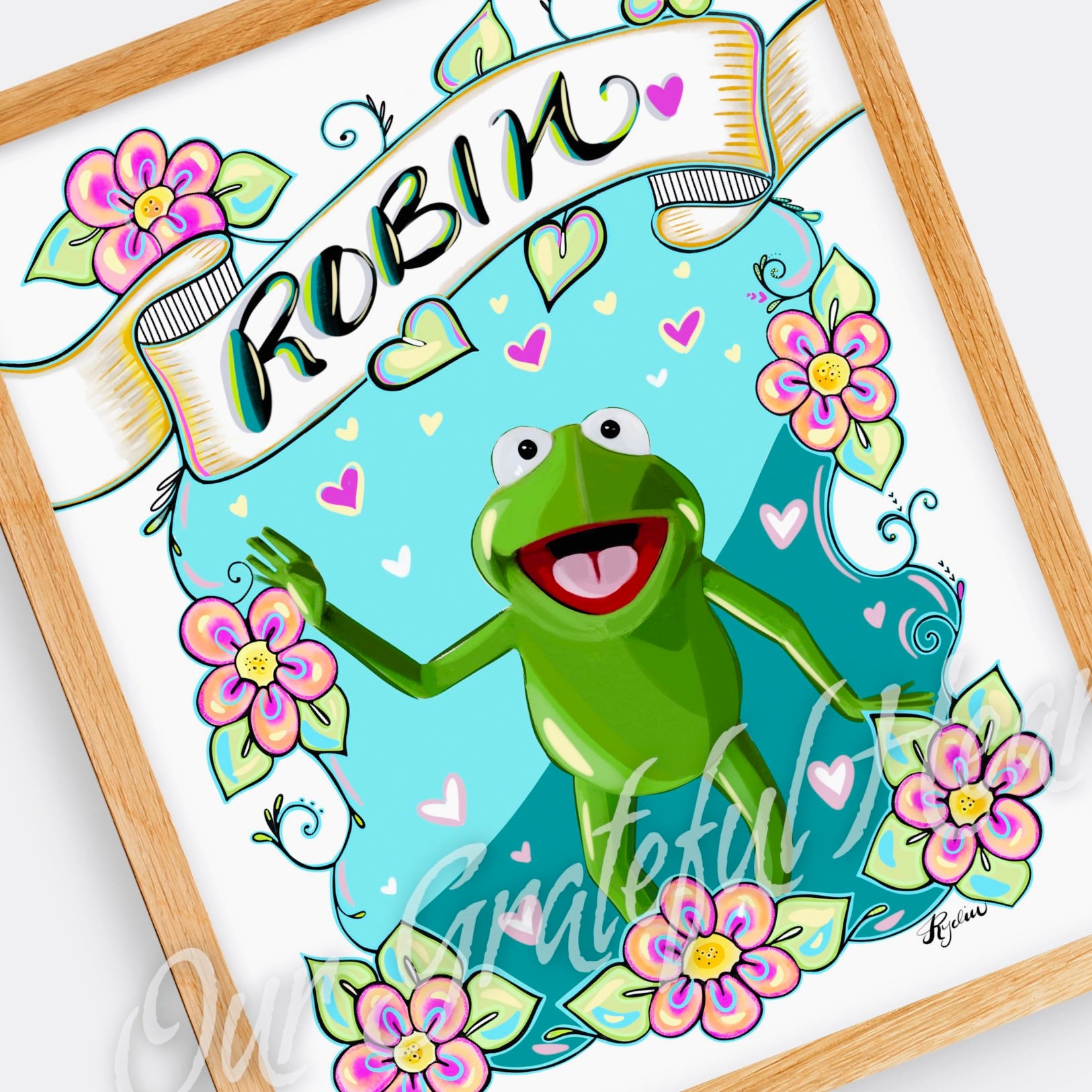 Robin the Frog / Kermit Nephew / the Muppets / Muppet Fan Art - Etsy UK