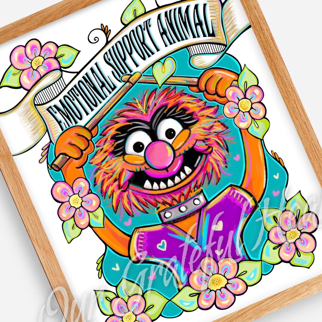 Emotional Support Animal / Muppet Fan Art / Fine Art Illustration ...
