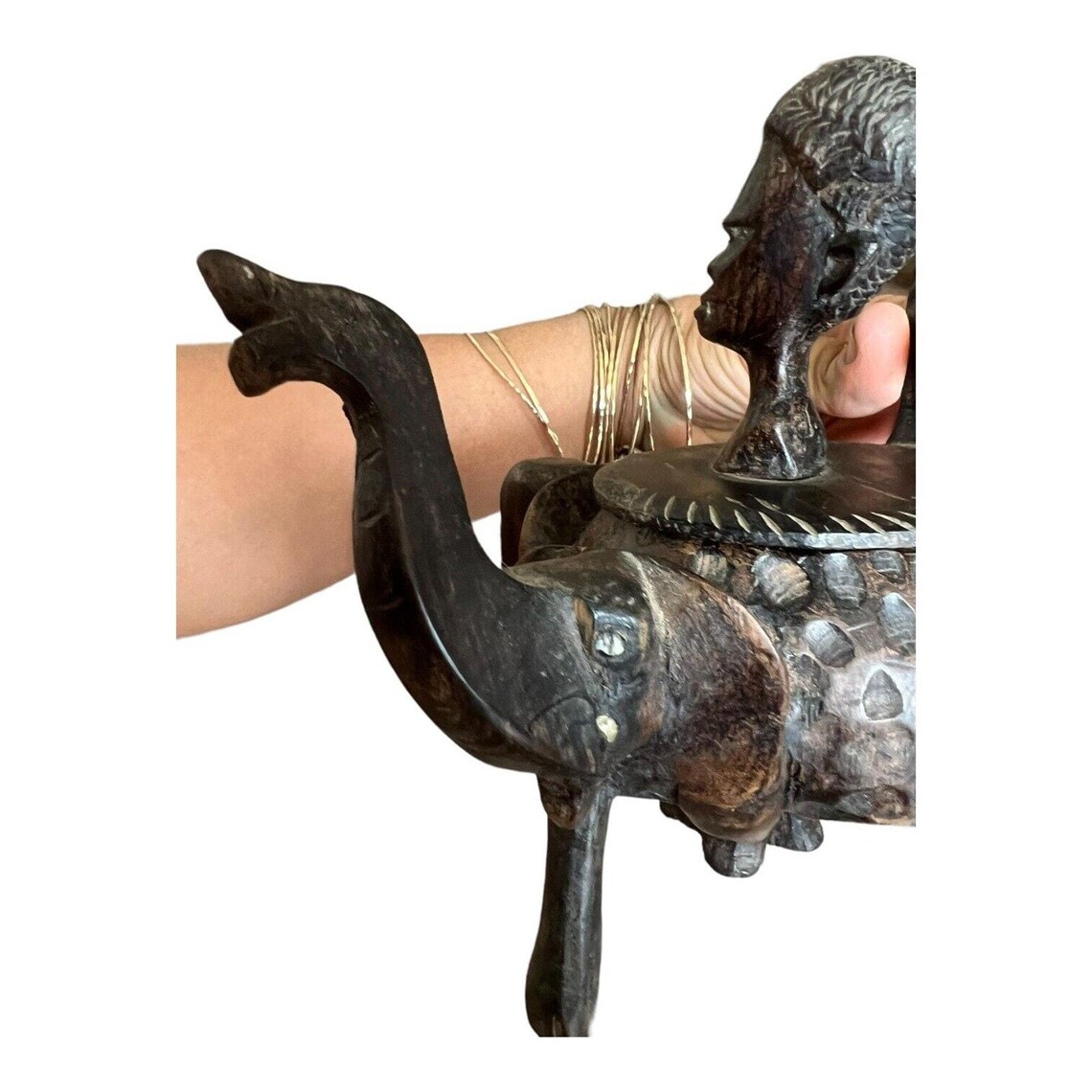 Antique African Primitive Vessel Wood With Lid - Etsy