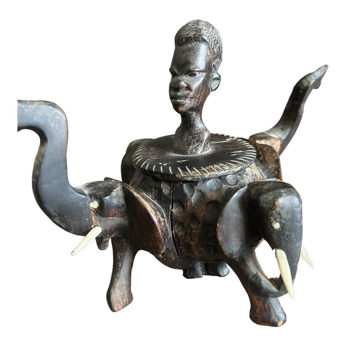 Antique African Primitive Vessel Wood With Lid - Etsy