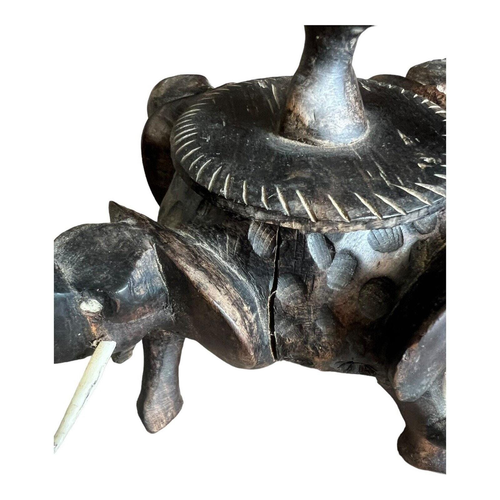 Antique African Primitive Vessel Wood With Lid - Etsy