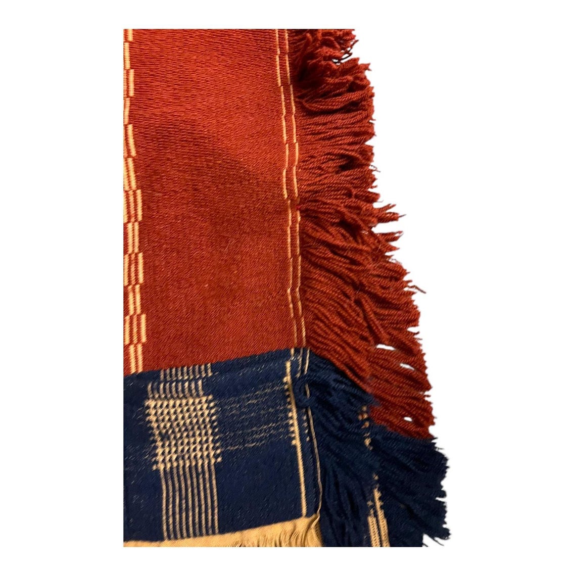 Authentic Vintage Wool Mexican Poncho Southwest Boho Colorful Shawl ...