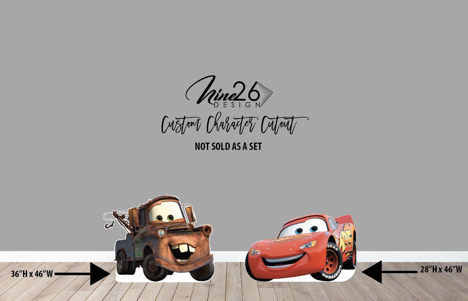 Cars Character Cutouts, Custom Cutouts, Cartoons Cutouts, and Party ...