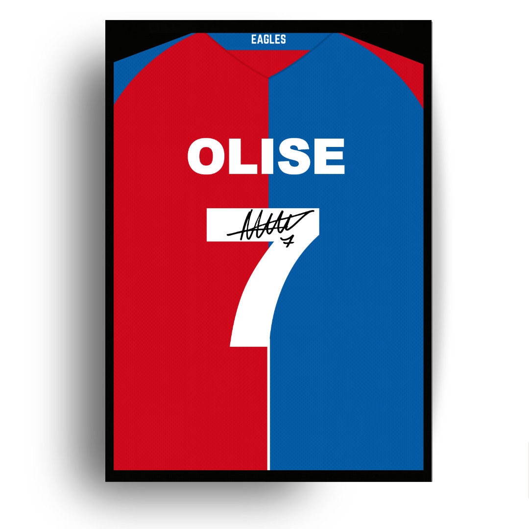 Michael Olise Signed Shirt Poster crystal Palace - Etsy