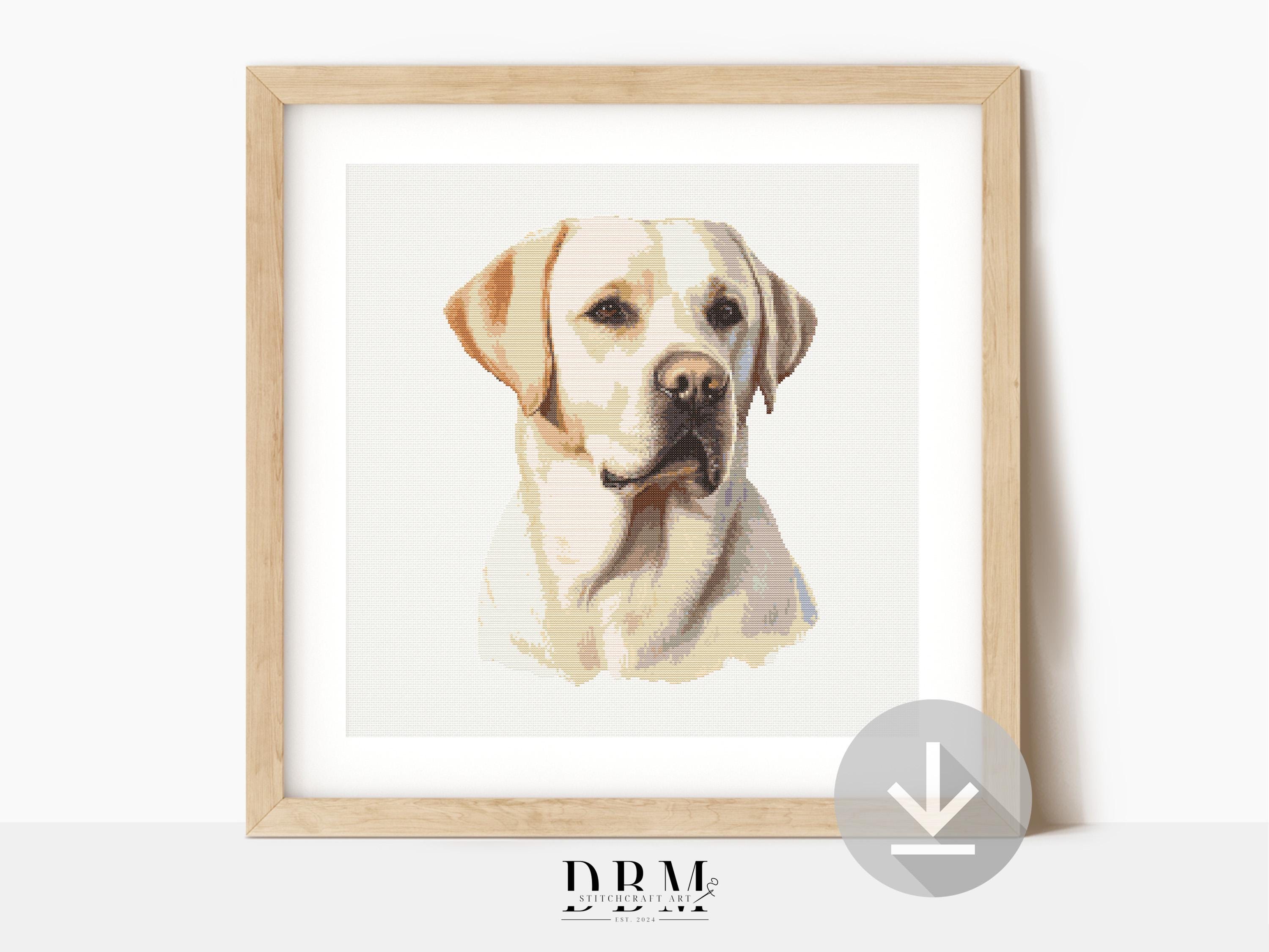Labrador Retriever Cross Stitch Pattern | Dog Portrait | PDF Guide ...