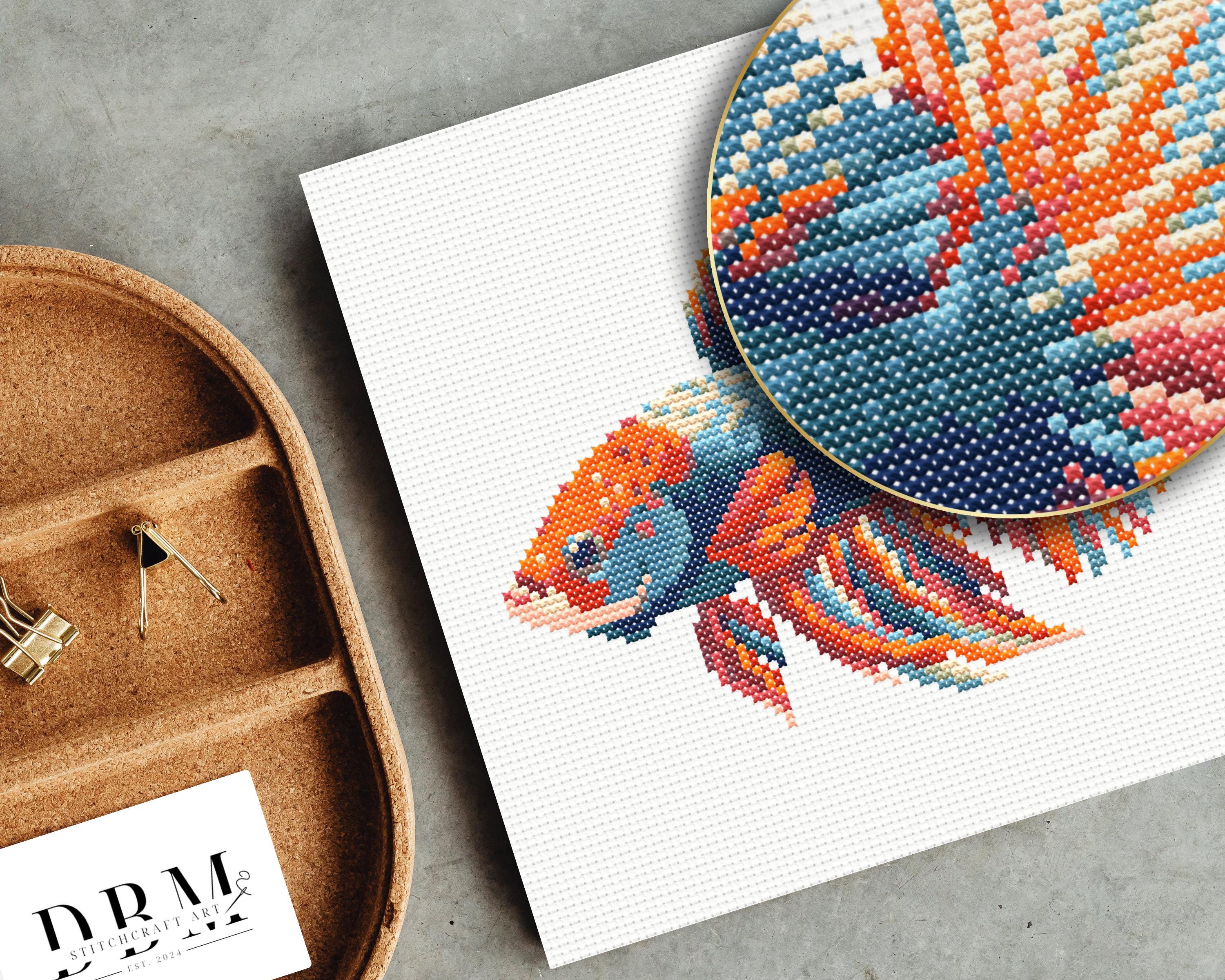 Betta Fish Cross Stitch Pattern | Siamese Fighting Fish | PDF Guide ...