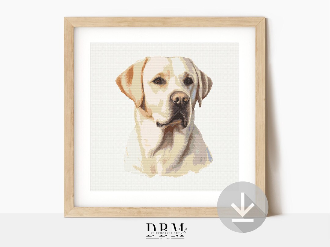 Labrador Retriever Cross Stitch Pattern | PDF Guide | Digital Download ...