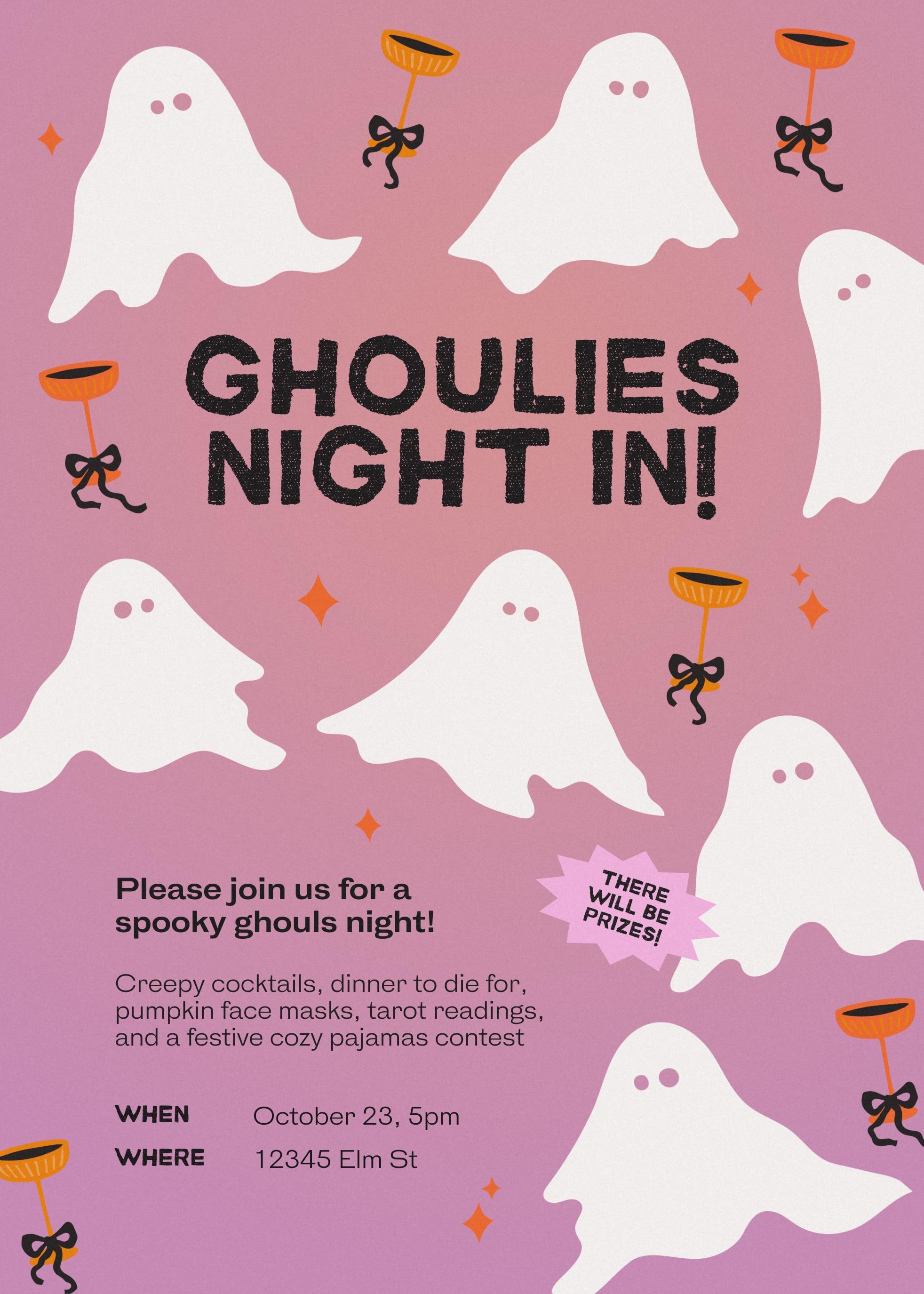 Halloween Invitation - Ghoul’s Night - Etsy