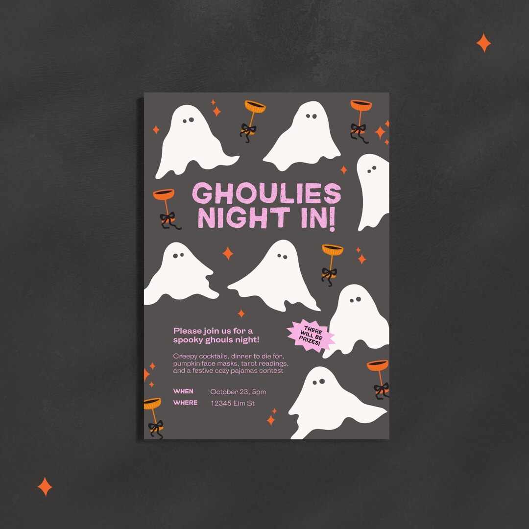 Halloween Invitation - Ghoul’s Night - Etsy
