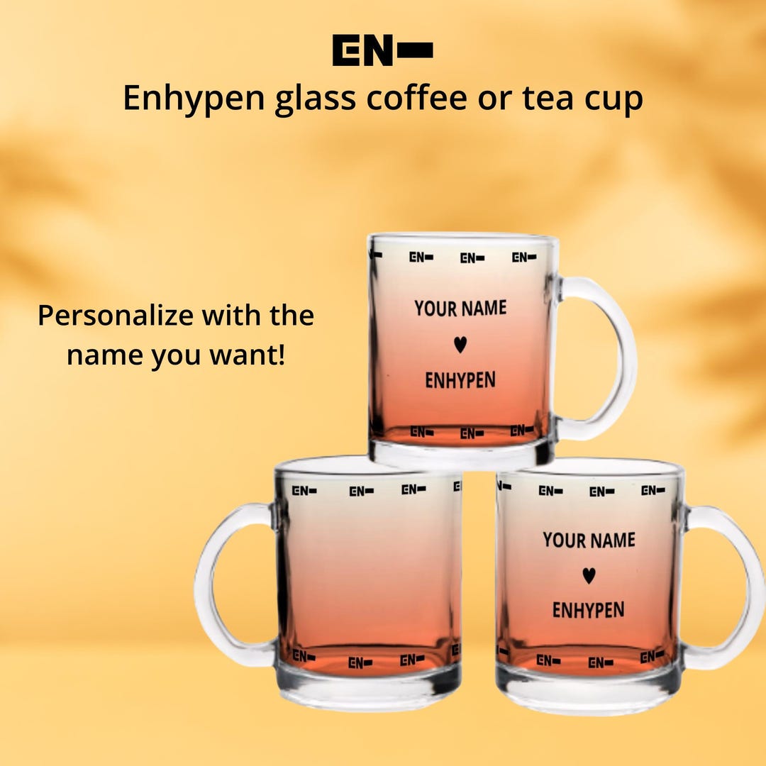ENHYPEN Glass Mug Perfect for ENGENE the Ultimate K-pop Christmas Gift ...
