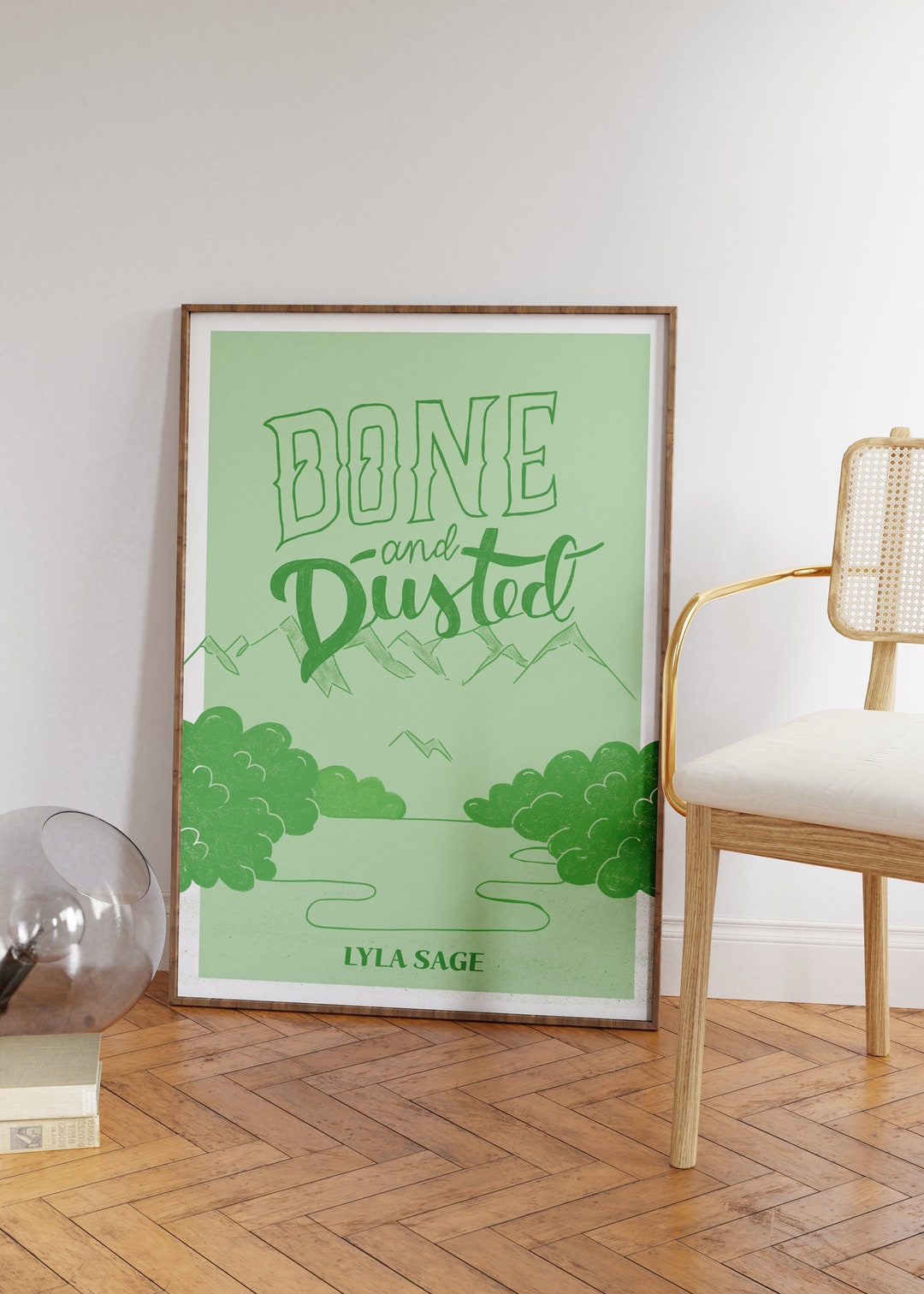 Book Cover Art Wall Inspired by Done and Dusted, Done and Dusted by ...