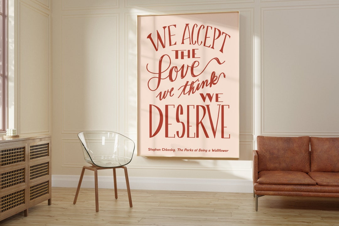 The Perks of Being a Wallflower Quote Wall Art, Printable Literature ...