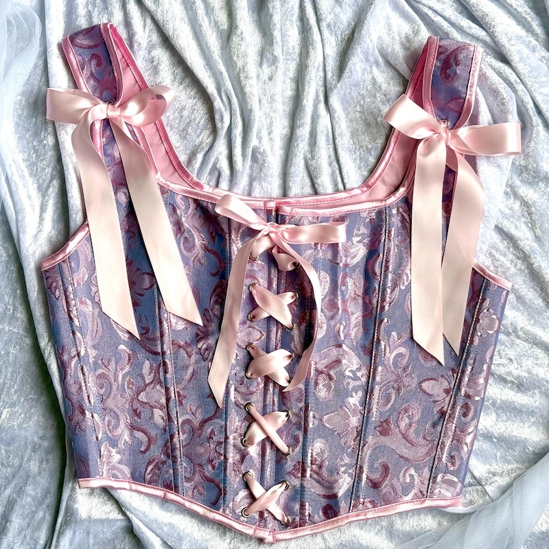 Pink Purple Corset - Etsy