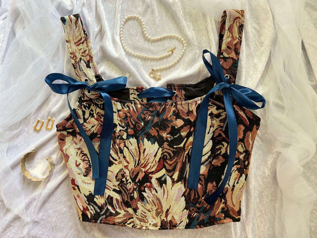 Vintage Corset Top for Women Flower Corset - Etsy